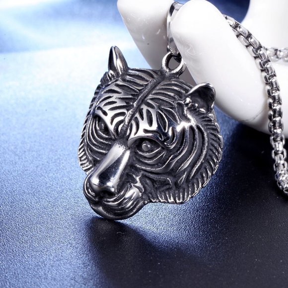 Accessories | Surgical Retro Tiger Head Animal Necklace Bl5559107 ...